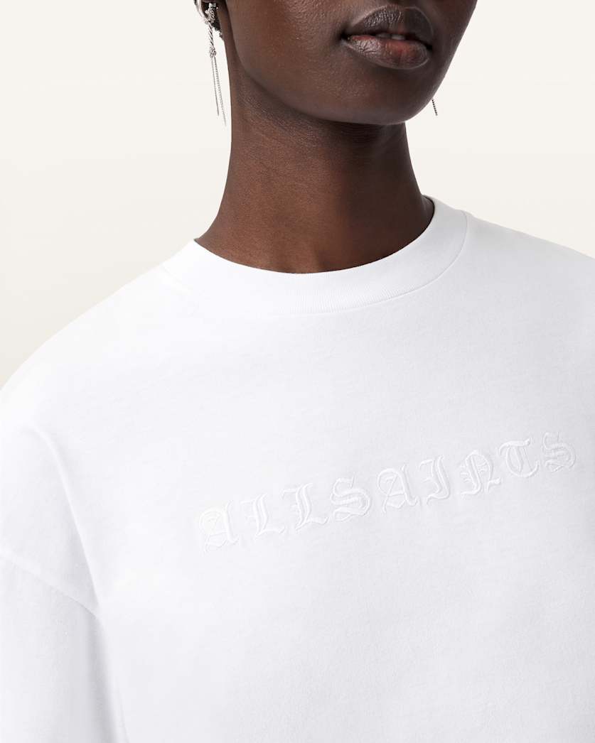 Vision Amelie Oversized T-shirt Optic White | ALLSAINTS